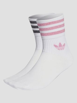 adidas Originals Glitter Crew Chaussettes blanc