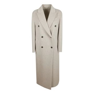 Brunello Cucinelli Femme, Manteaux, Gris, Taille: 38 FR Manteau artisanal