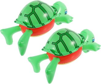 DOITOOL 2 Stück Aufblasbare PVC Schildkröten Ballons Poolspielzeug und Party Deko Vielseitiges Geburtstags und Fotospielzeug für Erwachsene
