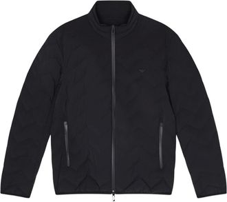 Emporio Armani Homme, Vestes, Noir, Taille: XL Zig Zag Down Jacket