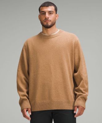 lululemon Strickpullover im Relaxed Fit f&uuml;r M&auml;nner - Gr&ouml;&szlig;e 2XL in Ceramic Brown