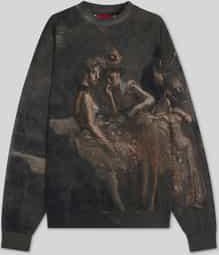 HUGO BOSS Oversized Sweatshirt mit Jean-Louis-Forain-Print Modell DABUSI