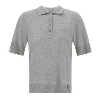 Herno Lyocell Baumwoll-Polo - - Tops - Damen - Grau - L