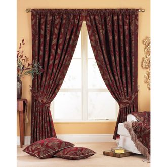 Riva Paoletti Shiraz Curtain Burg, Burgund, 90x90 (229x229cm)