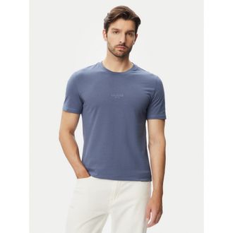 Guess T-Shirt 153107 Blau Classic Fit