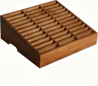 Generic Handyhalter for Den Klassenraum, 60-Raster-Telefonaufbewahrungsbox, Keine Installation Erforderlich, Geeignet for Schulen und Privathaushalte(Brown,36