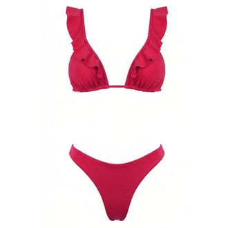Miss Bikini Damen, Bademode, Rot, LGr&ouml;&szlig;e