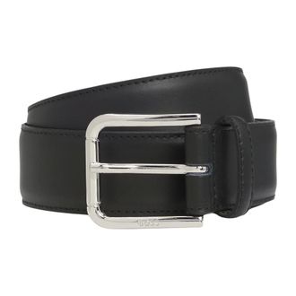HUGO BOSS Homme, Accessoires, Noir, Taille: 90 CM Ceinture &agrave; boucle logo