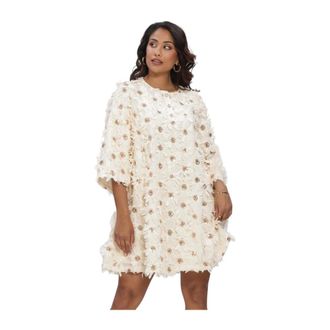 Y.A.S Yasabelone 3/4 Kleid - - Dresses - Damen - Beige - M