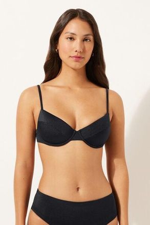 Calzedonia Push-up-bikinioberteil Corset Charm Schwarz