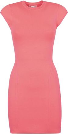 Victoria Beckham Femme, Robes, Rose, Taille: 34 FR Ribbed Knit Sheath Dress
