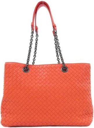 Bottega Veneta Sac en cuir dagneau Pre-owned - Femme - Pre-owned - Rouge - Taille: ONE Size