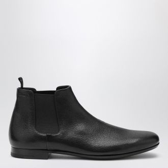Prada Schwarze Chelsea Boots aus Leder