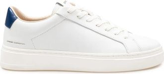 Crime London Low-Top Sneaker - White/Blue Crime Leather Sneakers - Gr. 40 (EU) - in Wei&szlig; - f&uuml;r Damen