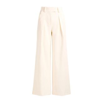 IVY OAK IVY Oak, Femme, Pantalons, Blanc, Taille: 40 FR Peony Rose Pantalons