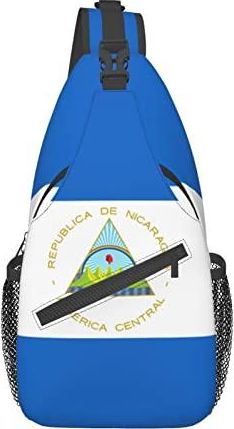 Generic Sac De Poitrine Drapeau Du Nicaragua Sac &Agrave; Dos DExt&eacute;rieur L&eacute;ger Et &Eacute;tanche Femme Sling Bag, Pour Voyage, Randonn&eacute;e, Camping