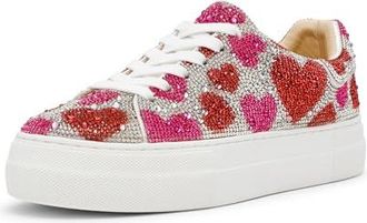 Betsey Johnson Baskets Sidny pour Femme, Rouge/Rose/Multicolore, 40 EU