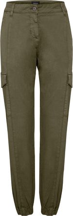 Oxmo Coco Damen Cargo Hose Stoffhose Regular Fit, Größe:XXL, Farbe:Ivy Green (190512)