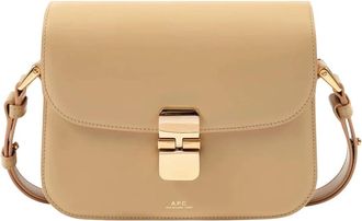 A.P.C. A.p.c., Femme, Sacs, Beige, Taille: ONE Size Virginie Box Bag