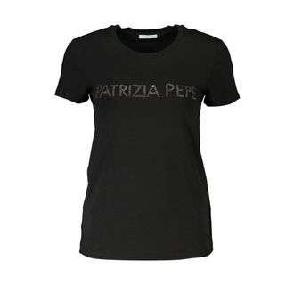 Patrizia Pepe Rhinestone-Logo-T-Shirt