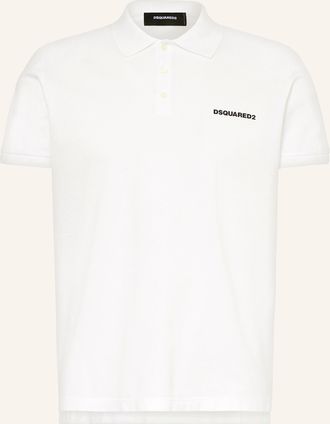 Dsquared2 Piqu&eacute;-Poloshirt weiss