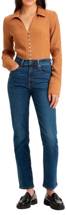 Levi's Damen 724 High Rise Straight Jean, Blau (Blue Wave Dark), 26W / 32L