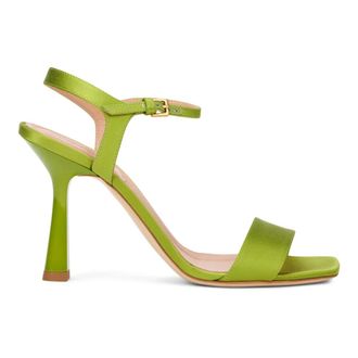 Alberta Ferretti Femme, Chaussures, Vert, Taille: 38 1/2 EU Sandales de Soir&eacute;e en Satin