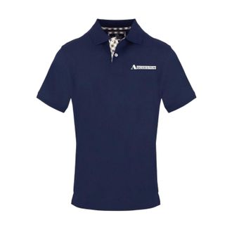 Aquascutum Poloshirt f&uuml;r Herren, Mit Kragen, Piqu&eacute; (Marine)