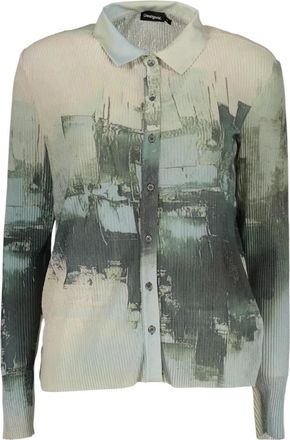 Desigual Femme, Blouses et Chemises, Multicolore, Taille: 44 FR Roterdam Patterned Long-Sleeved Shirt