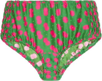 Dries Van Noten Femme, Shorts, Vert, Taille: 40 FR Jacquard Micro Shorts