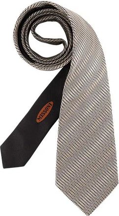 Missoni Herren Krawatte beige Seide unifarben