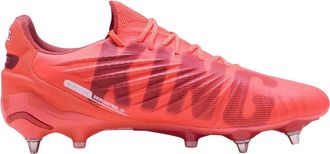 Puma King Ultimate Fu&szlig;ballschuhe f&uuml;r weichen Boden f&uuml;r Herren, Synthetischer Stoff (Glutrot)