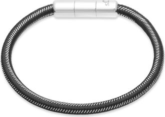 s.Oliver Herren Bracelet - Armband aus poliertem Edelstahl - IP Schwarz - Verstellbar bis 22 cm - wasserfest & hautfreundlich