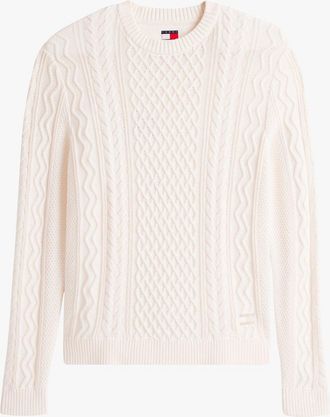 Tommy Hilfiger Pull en maille torsad&eacute;e