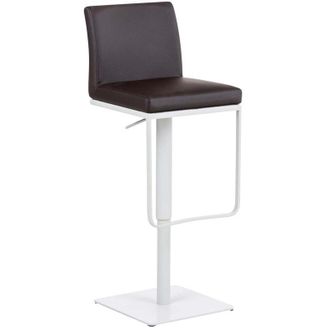 Clp Barhocker Panama Kunstlederbezug braun weiß