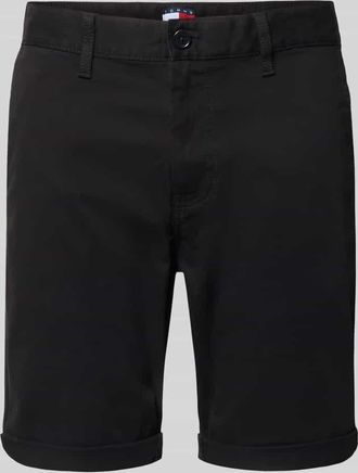Tommy Jeans Slim Fit Chinoshorts aus Baumwoll-Mix