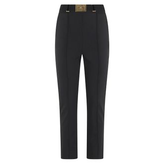 Elisabetta Franchi Damen, Hosen, Schwarzk, SGr&ouml;&szlig;e