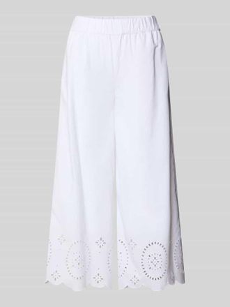 s.Oliver Black Label Weite Hose aus reiner Baumwolle