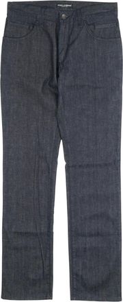 Dolce & Gabbana Homme, Pantalons, Gris, Taille: XS Straight Pantalons