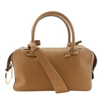 Delvaux Pre-owned Cool Box MM Kalbsleder Handtasche - - Pre-owned - Damen - Braun - ONE SIZE