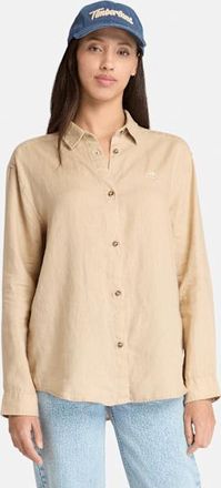 Timberland Leinenhemd f&uuml;r Damen in Beige, Damen, Beige, Gr&ouml;&szlig;e