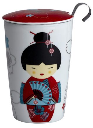 Eigenart 80004 TEAEVE Little Geisha Red Becher, Porzellan, 350 milliliters