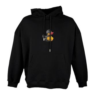 GCDS Gcds, Homme, Sweatshirts et sweats &agrave; capuche, Noir, Taille: S Sweat &agrave; capuche