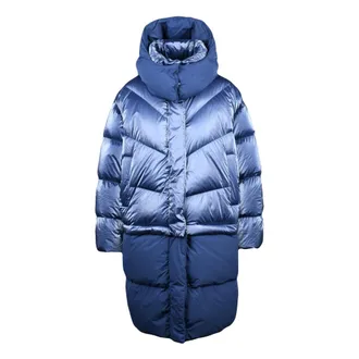Add Femme, Manteaux, Bleu, Taille: 38 FR Piumino Metal