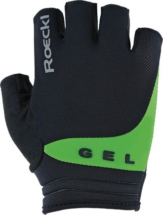 Roeckl Sports Fahrradhandschuh ITAMOS 2, High Performance Handschuh, Schwarz/Klassisches Grün 8.5
