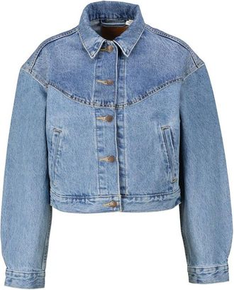 Levi's Damen Jeansjacke SHRUNKEN 90S TRCKR WSTRN IRONI Relaxed Fit