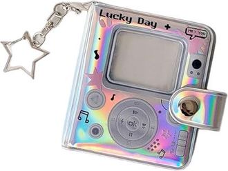 Generic Porte-cl&eacute;s pour album - Joli petit r&eacute;tro double face, breloque photo portable, mini album photo, cadeau souvenir facile &agrave; utiliser | Famille, enfants,