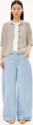 Armedangels Cardigan LINO BLEND Leinen-Mix (Polokragen, Loose Fit)