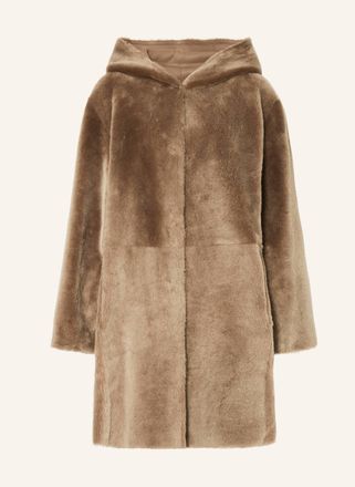 Manzoni24 Manzoni 24 Ledermantel Zum Wenden braun