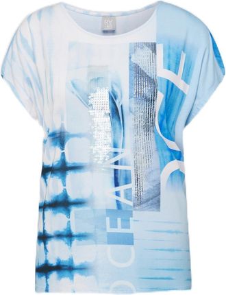 Rabe T-Shirt Gemustert in Hellblau für Damen